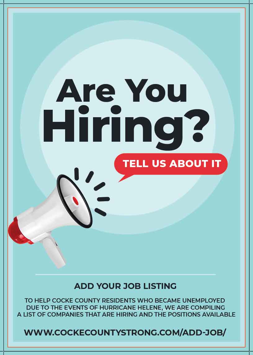 Add your job vacancy - Cocke County Strong